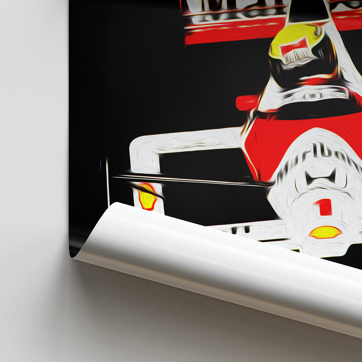 McLaren MP4/5, Ayrton Senna 1989 - Formula 1 Print – Illustrated Tracks