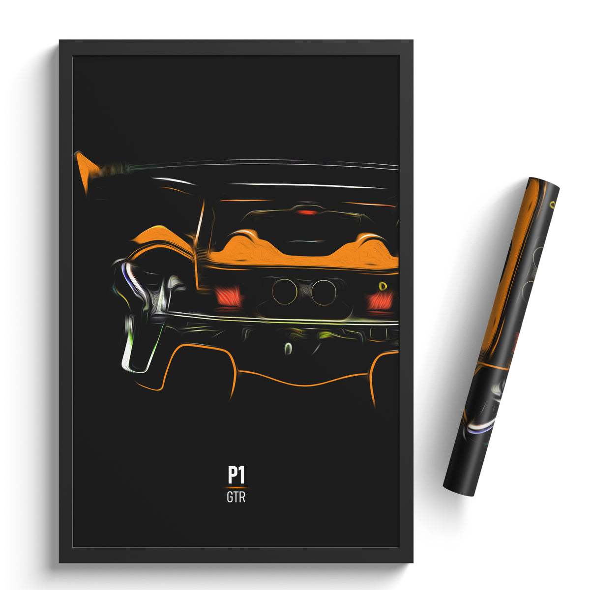 McLaren P1 GTR - Sports Car Print – Illustrated Tracks