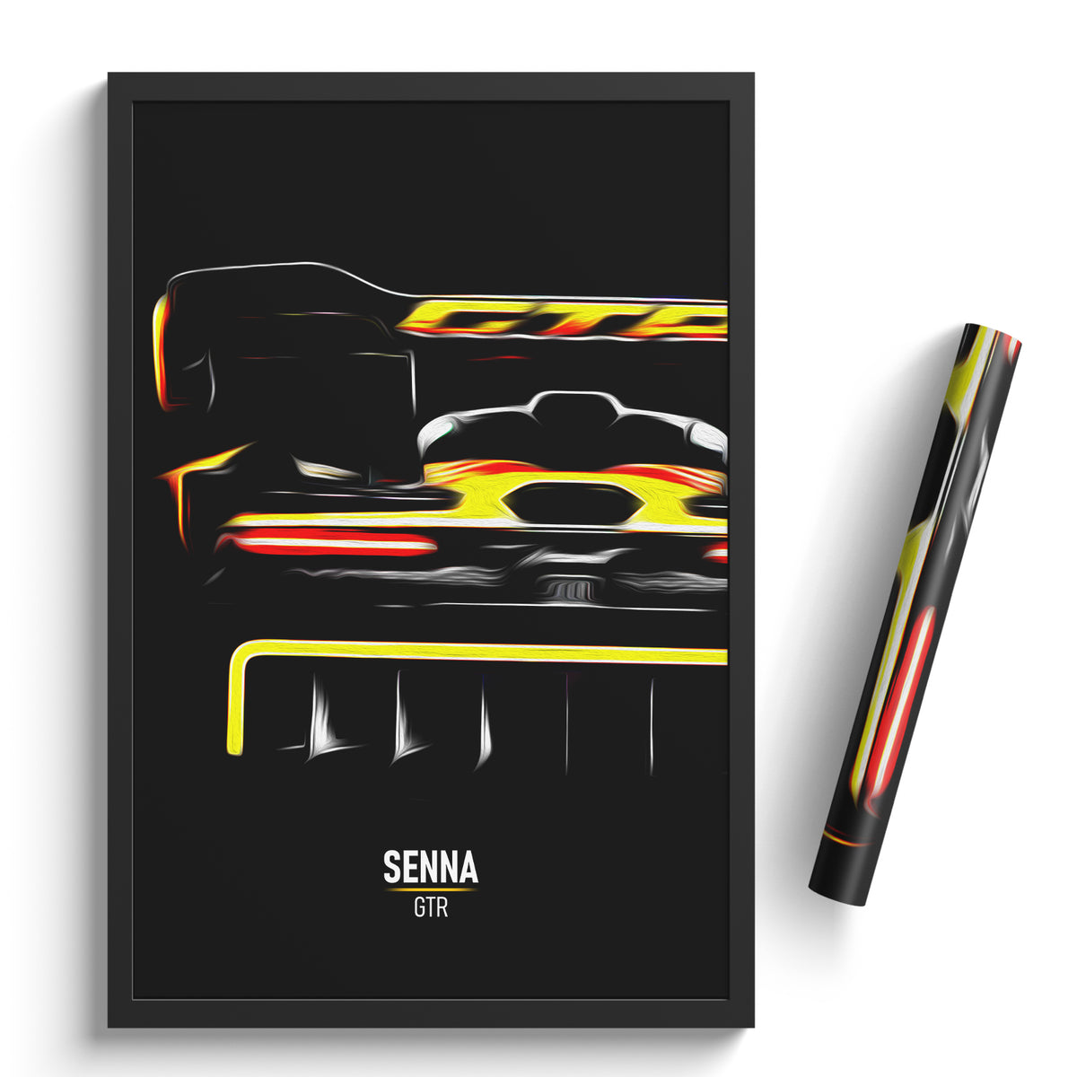 McLaren Senna GTR - Sports Car Print – Illustrated Tracks