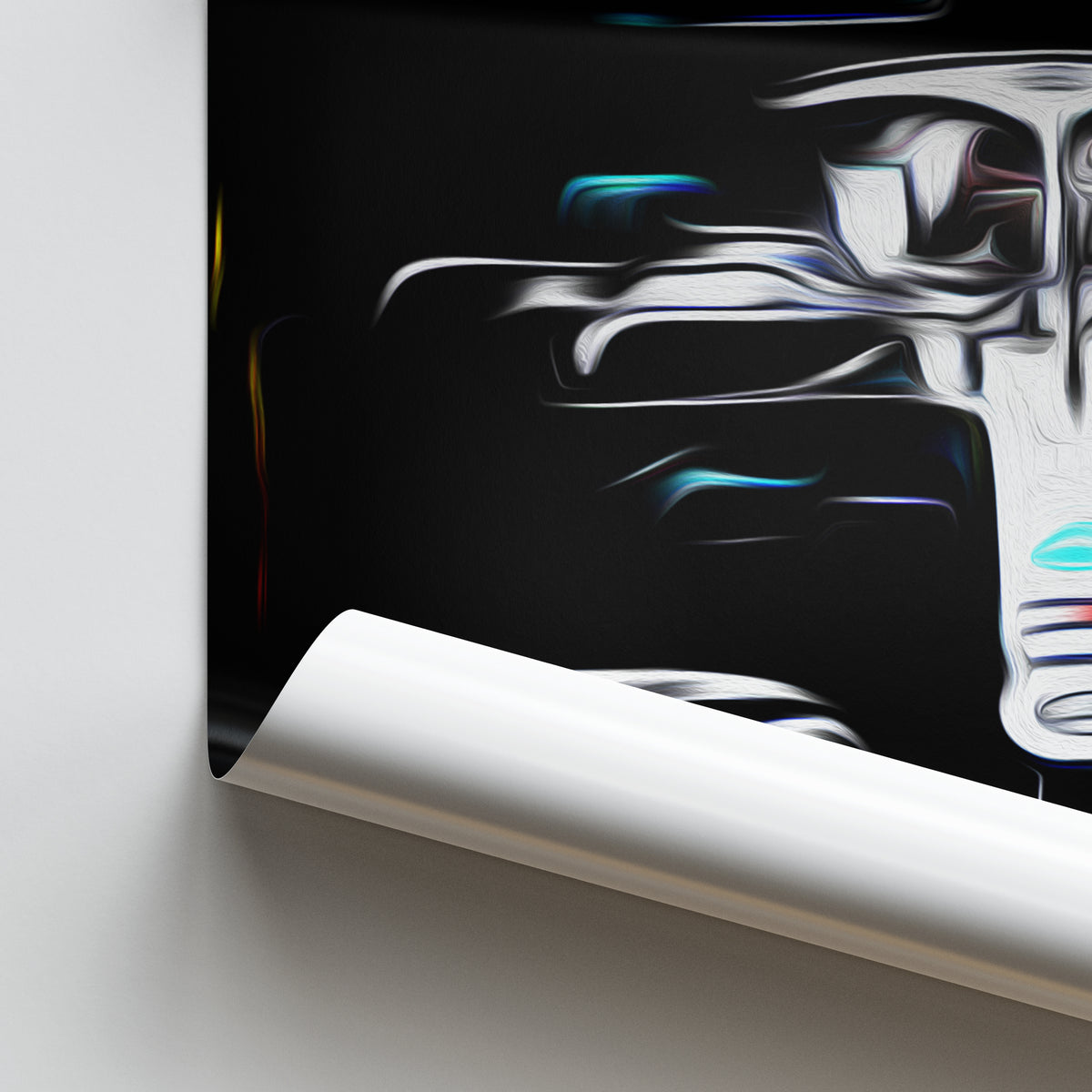 Mercedes W10, Lewis Hamilton 2019 - Formula 1 Print – Illustrated Tracks