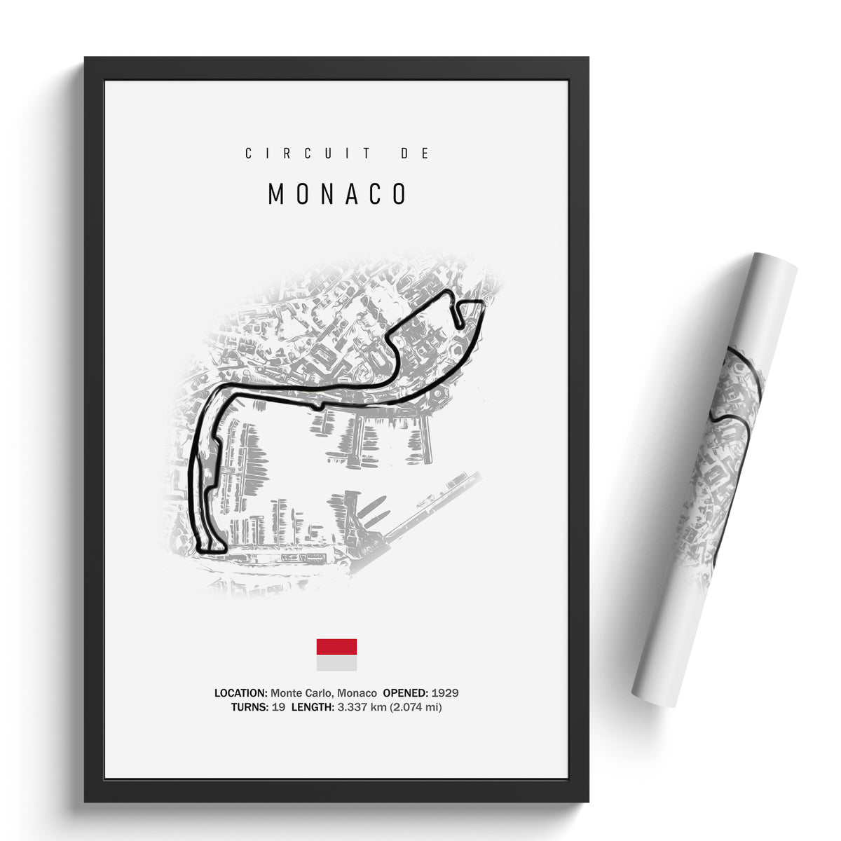Circuit de Monaco - Racetrack Print – Illustrated Tracks