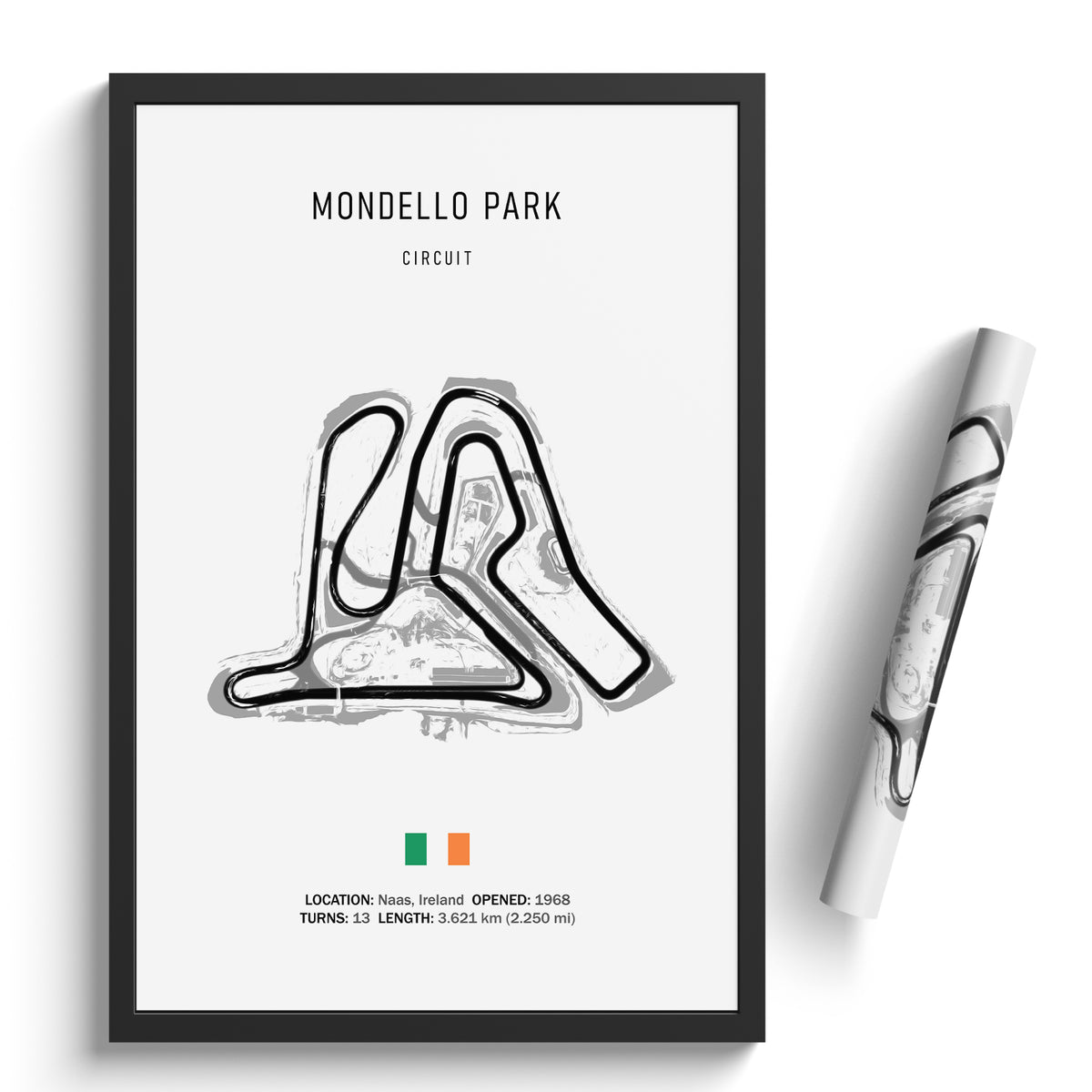 Mondello Park Circuit - Racetrack Print – Illustrated Tracks
