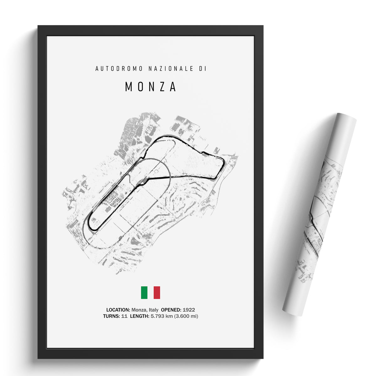 Autodromo Nazionale di Monza - Racetrack Print – Illustrated Tracks