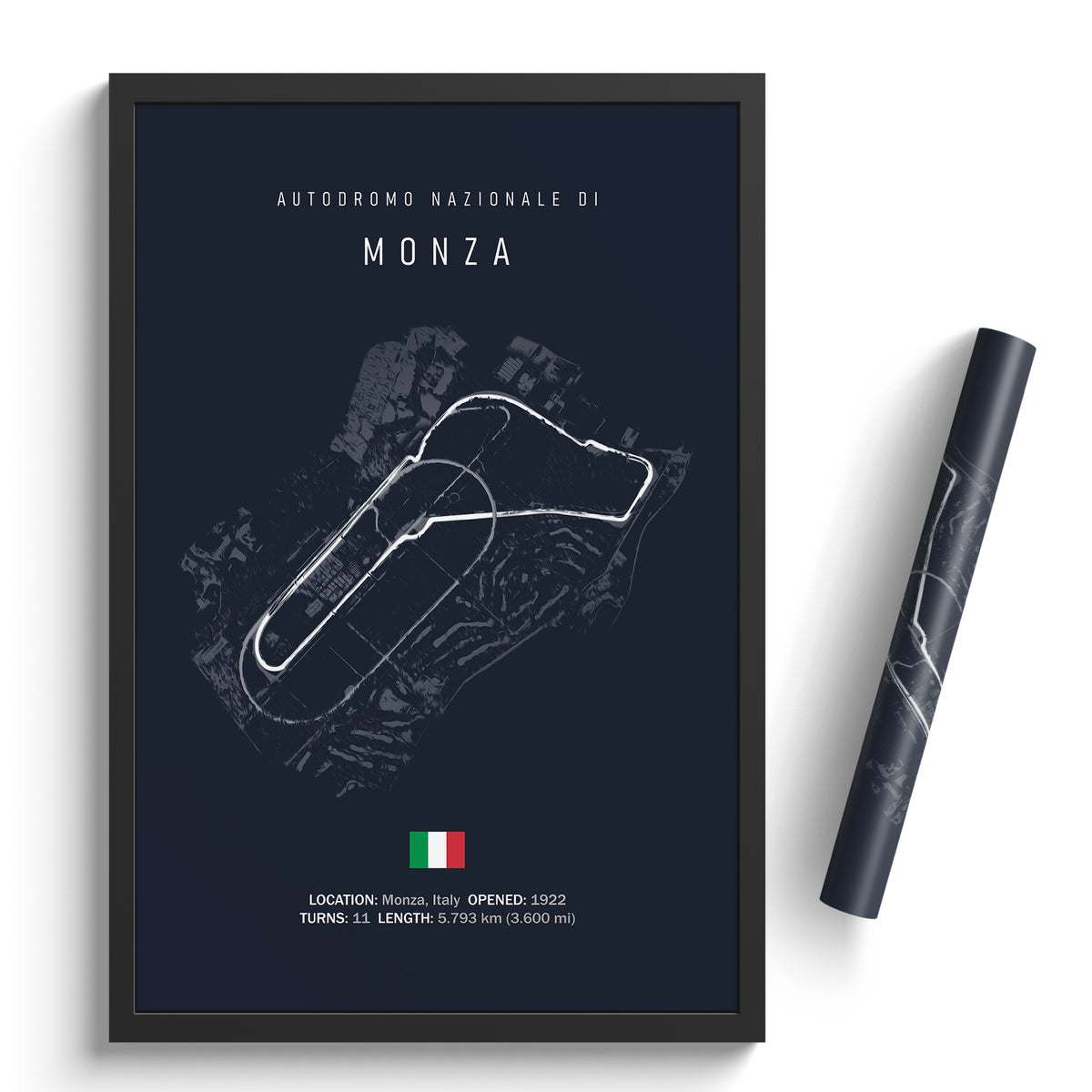Autodromo Nazionale di Monza - Racetrack Print – Illustrated Tracks