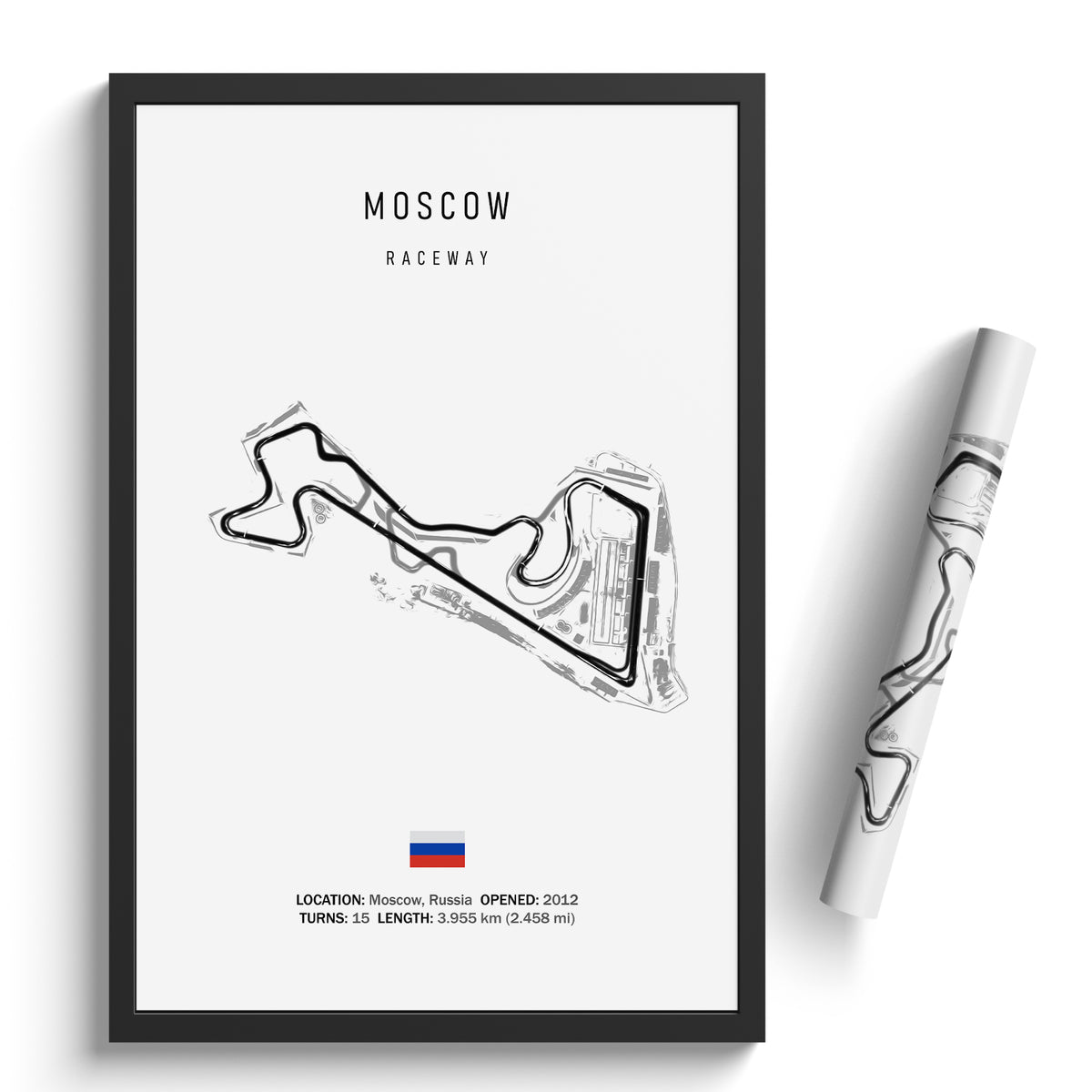 Moscow Raceway - Racetrack Print – Illustrated Tracks