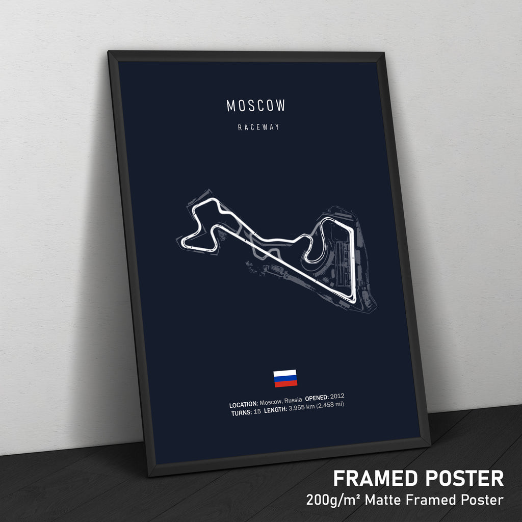 Moscow Raceway - Racetrack Print – Illustrated Tracks