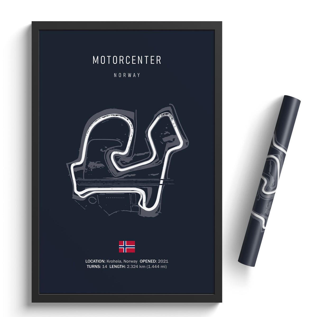 Motorcenter Norway - Racetrack Print – Illustrated Tracks