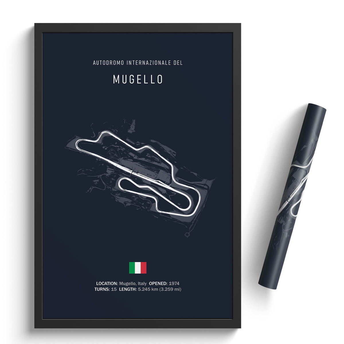 Autodromo Internazionale del Mugello - Racetrack Print – Illustrated Tracks