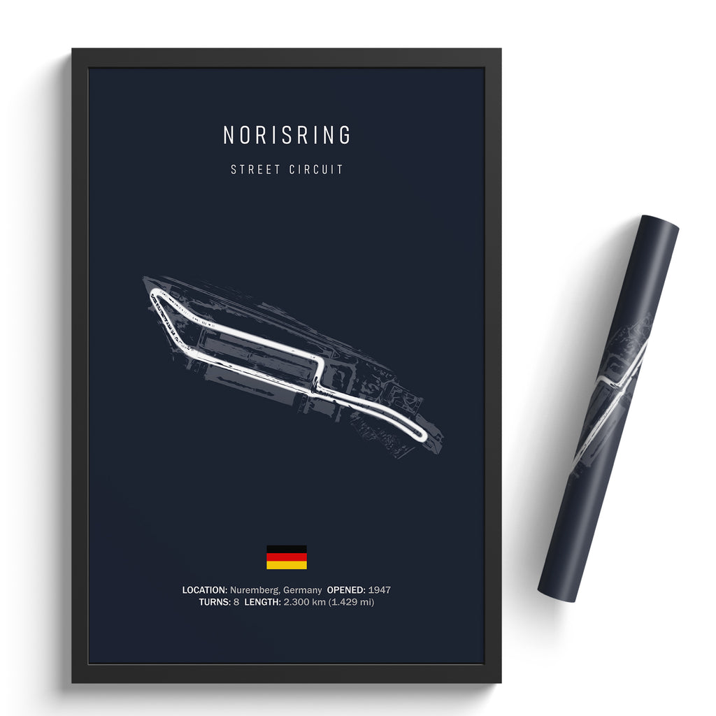 Norisring - Racetrack Print – Illustrated Tracks