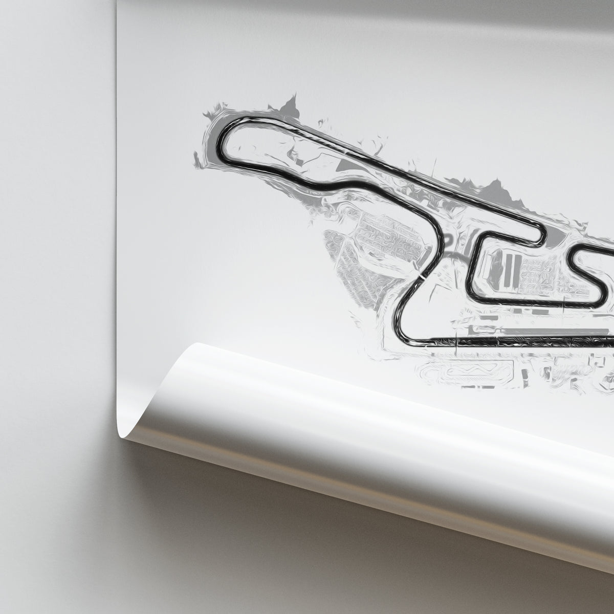 Okayama International Circuit - Racetrack Print – Illustrated Tracks
