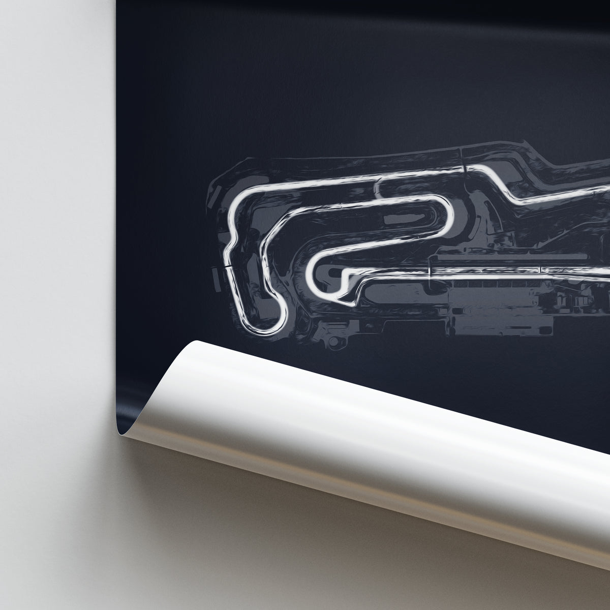 Motorsport Arena Oschersleben - Racetrack Print – Illustrated Tracks