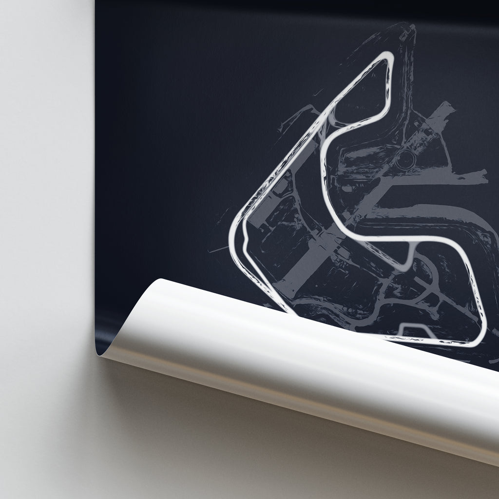 Pembrey Circuit - Racetrack Print – Illustrated Tracks