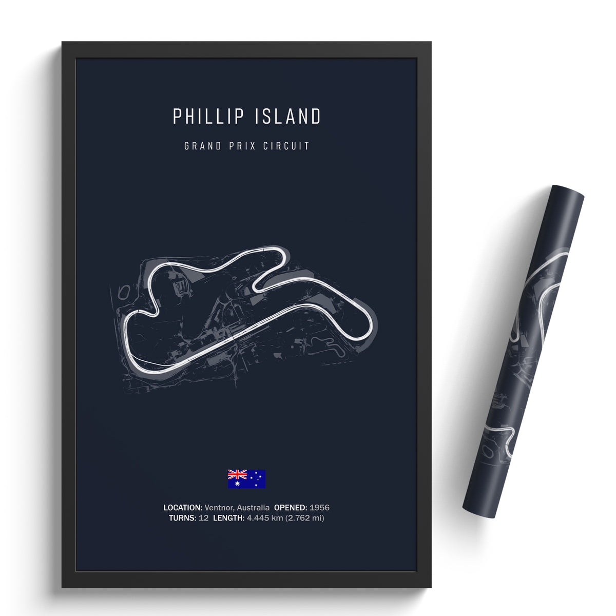 Phillip Island Grand Prix Circuit - Racetrack Print – Illustrated Tracks