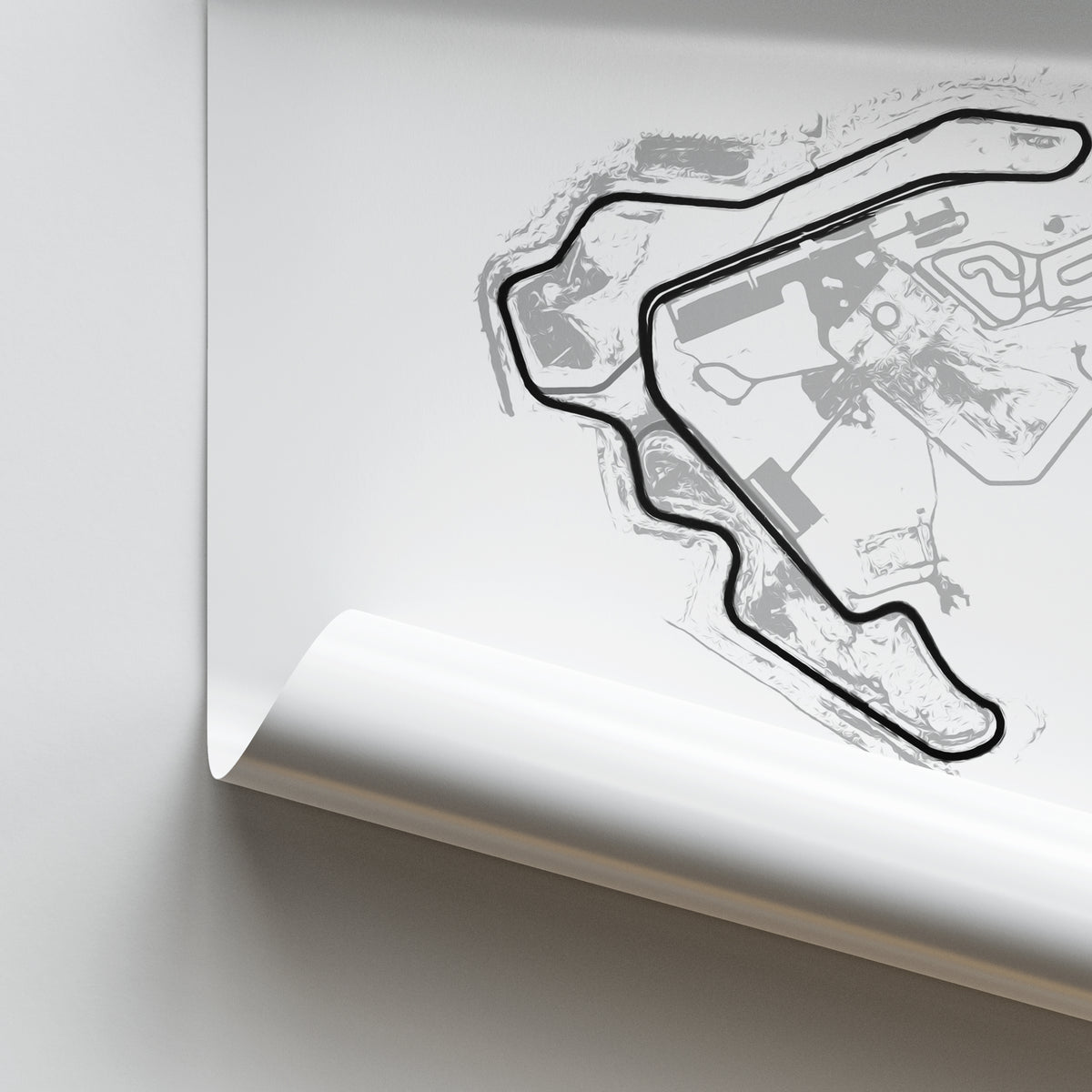 Pittsburgh International Race Complex - Racetrack Print – Illustrated ...