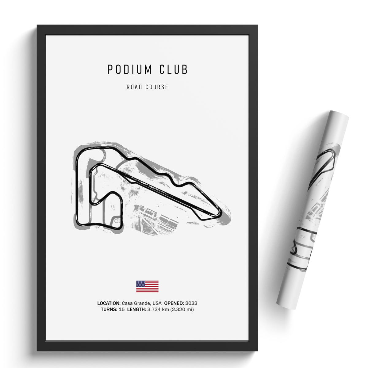 Podium Club - Racetrack Print – Illustrated Tracks