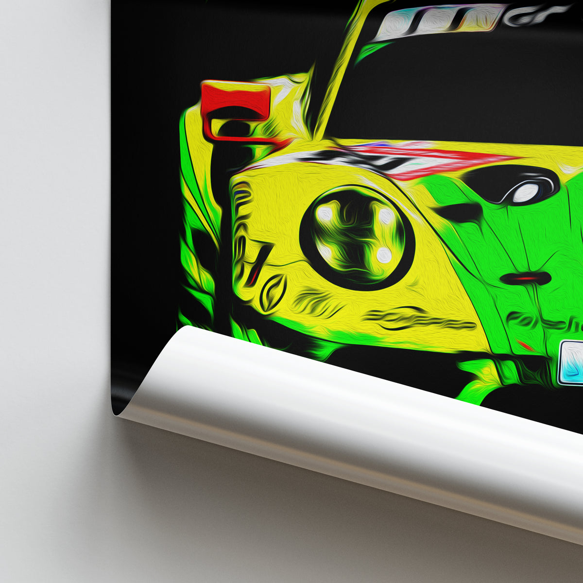 Porsche 911 GT3 R - Race Car Print – Illustrated Tracks
