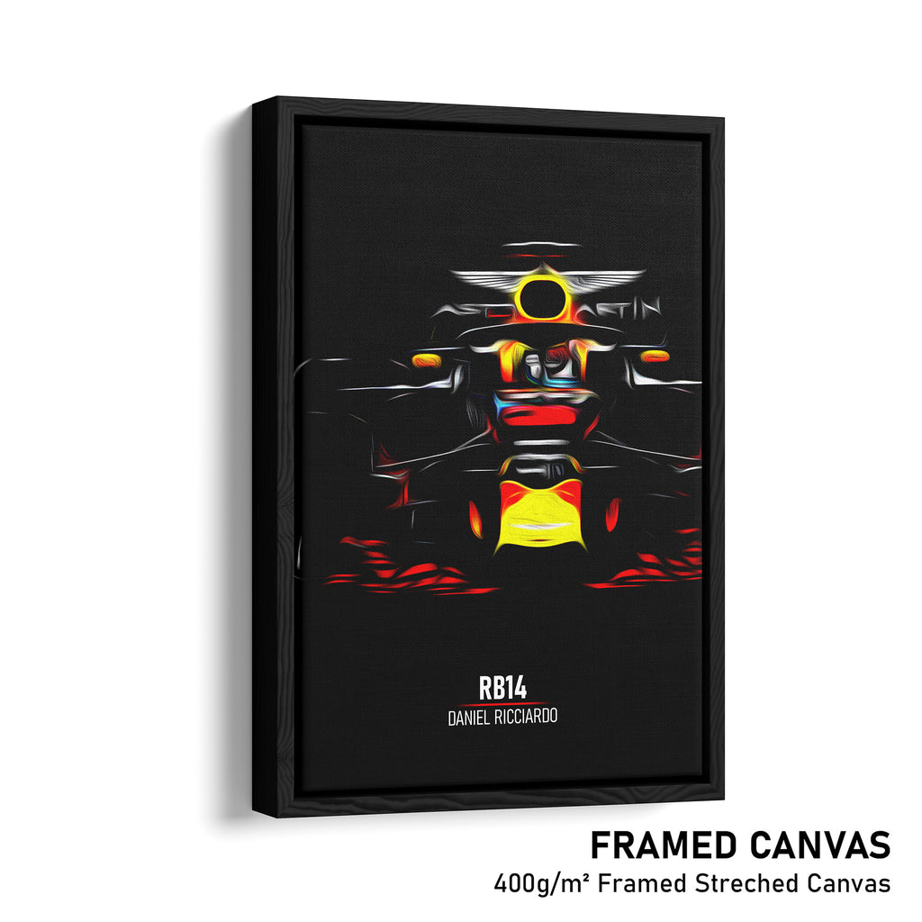 Red Bull RB14, Daniel Ricciardo 2018 - Formula 1 Print – Illustrated Tracks