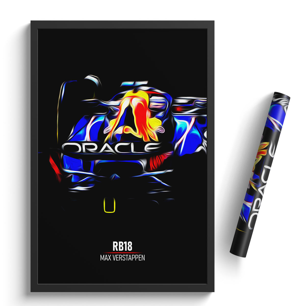 Red Bull RB18, Max Verstappen 2022 - Formula 1 Print – Illustrated Tracks