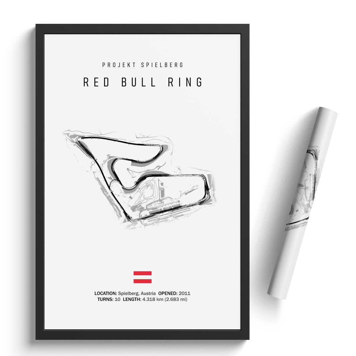 Red Bull Ring - Racetrack Print – Illustrated Tracks