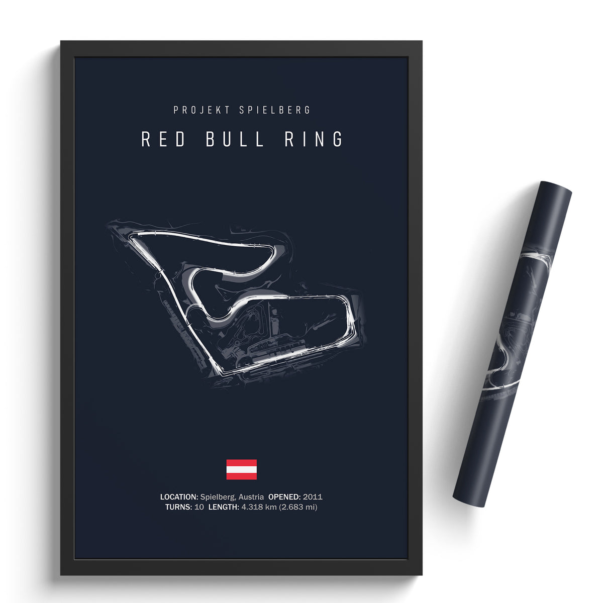 Red Bull Ring - Racetrack Print – Illustrated Tracks
