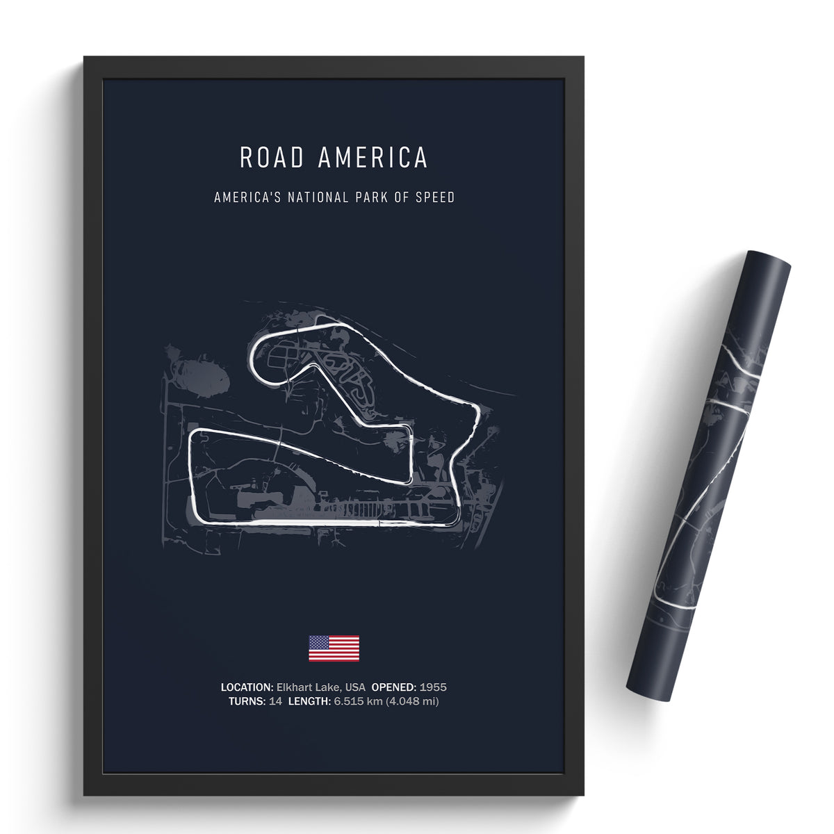 Road America - Racetrack Print – Illustrated Tracks