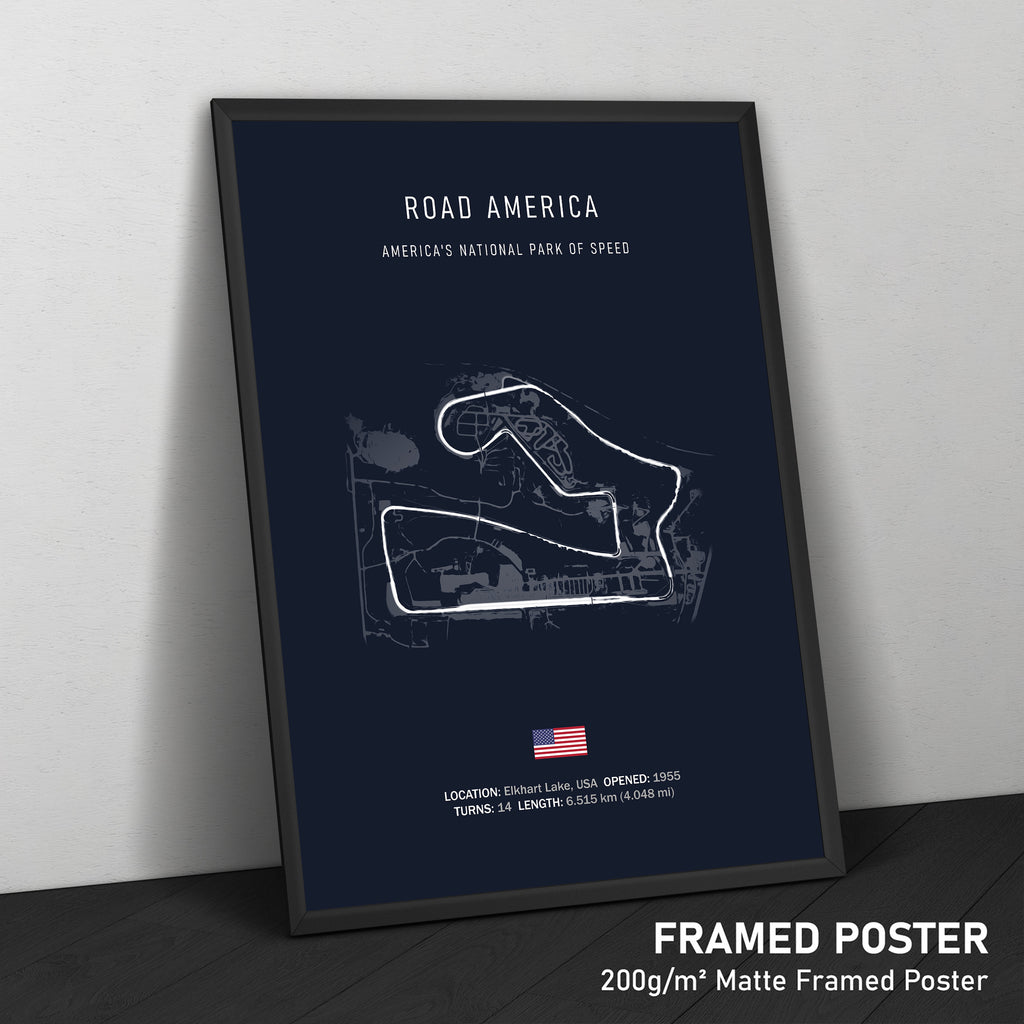 Road America - Racetrack Print – Illustrated Tracks