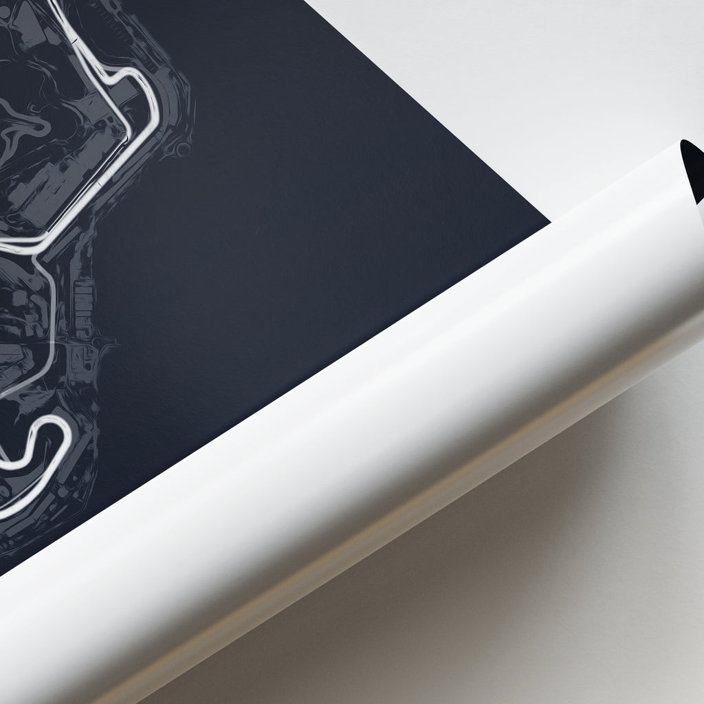 Silverstone Circuit - Racetrack Print – Illustrated Tracks