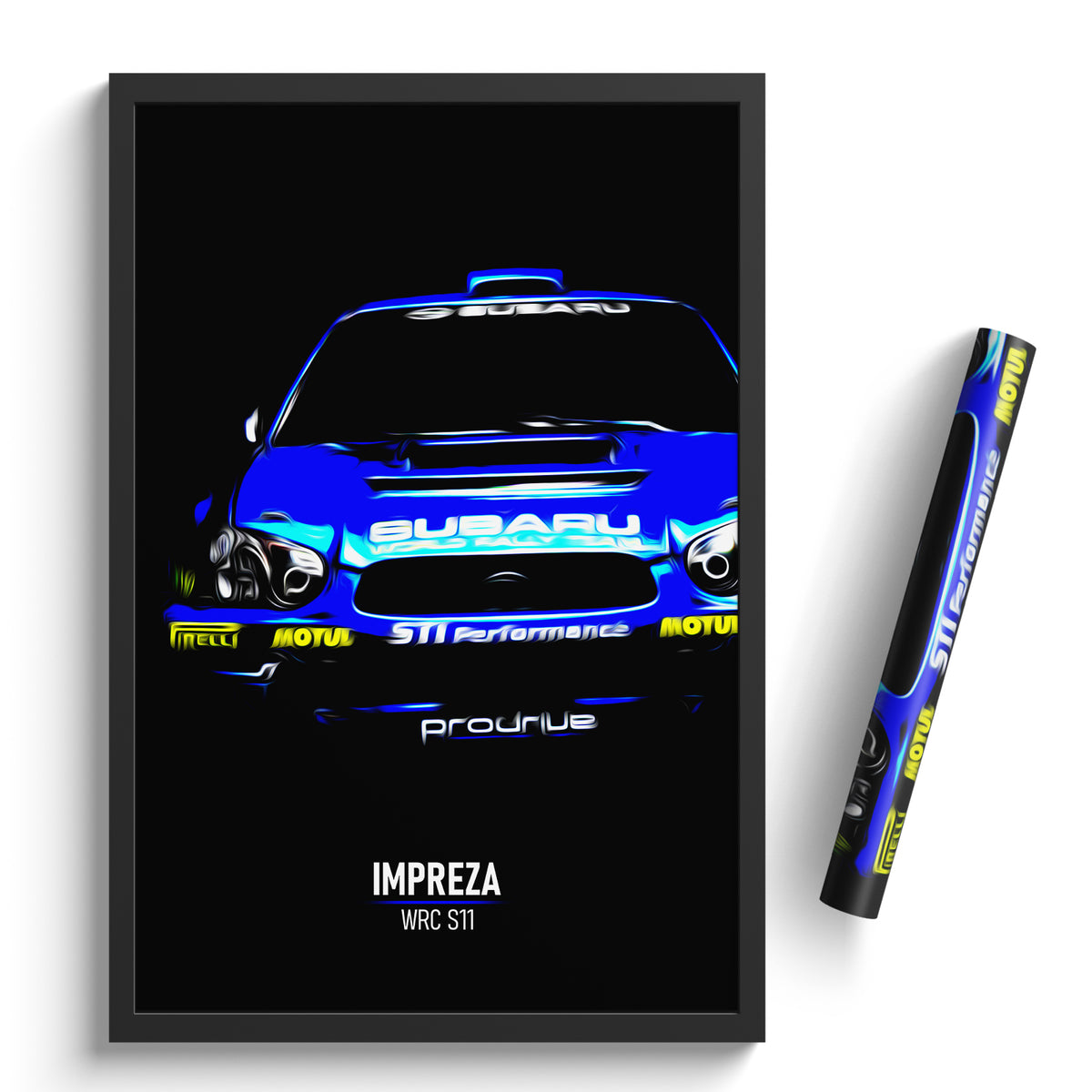 Subaru Impreza WRC S11 - Rally Print – Illustrated Tracks