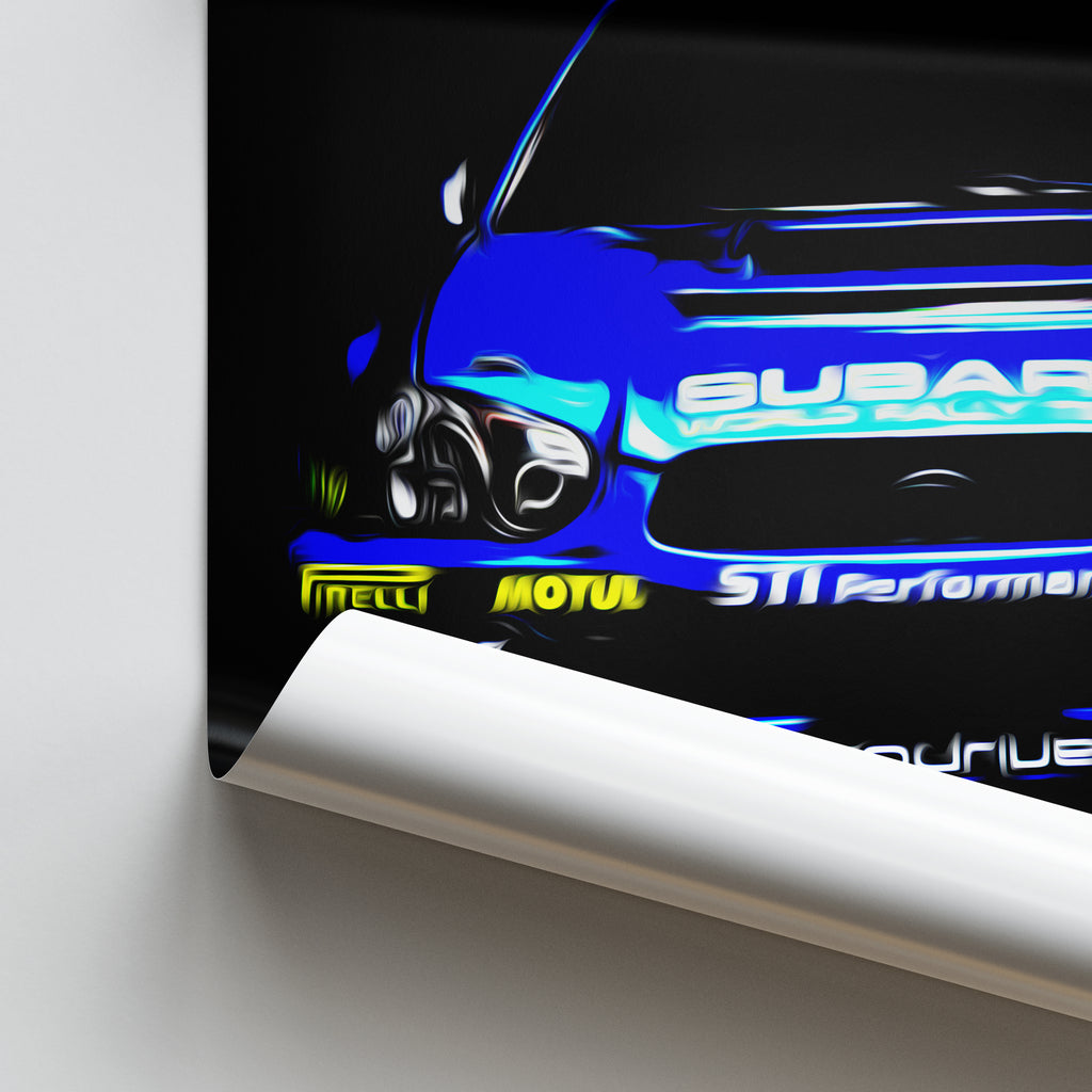 Subaru Impreza WRC S11 - Rally Print – Illustrated Tracks