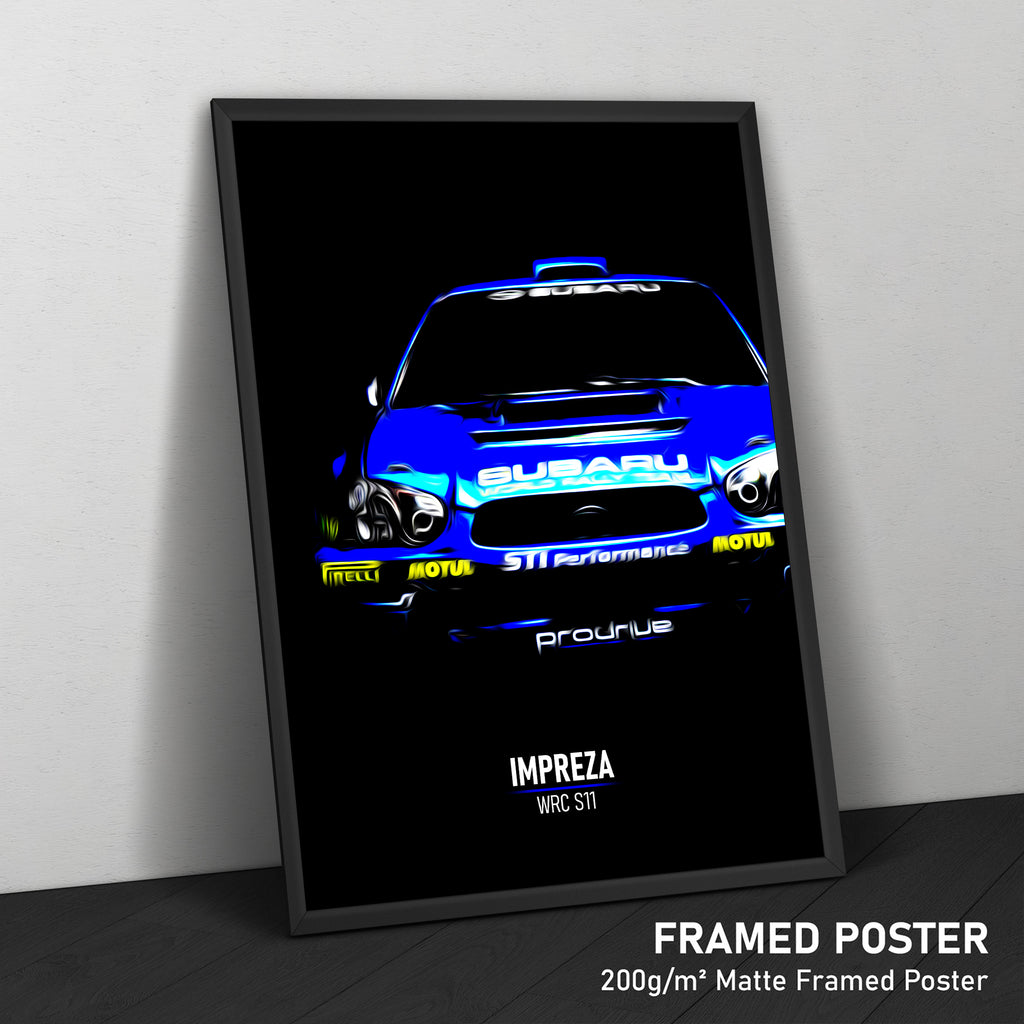 Subaru Impreza WRC S11 - Rally Print – Illustrated Tracks