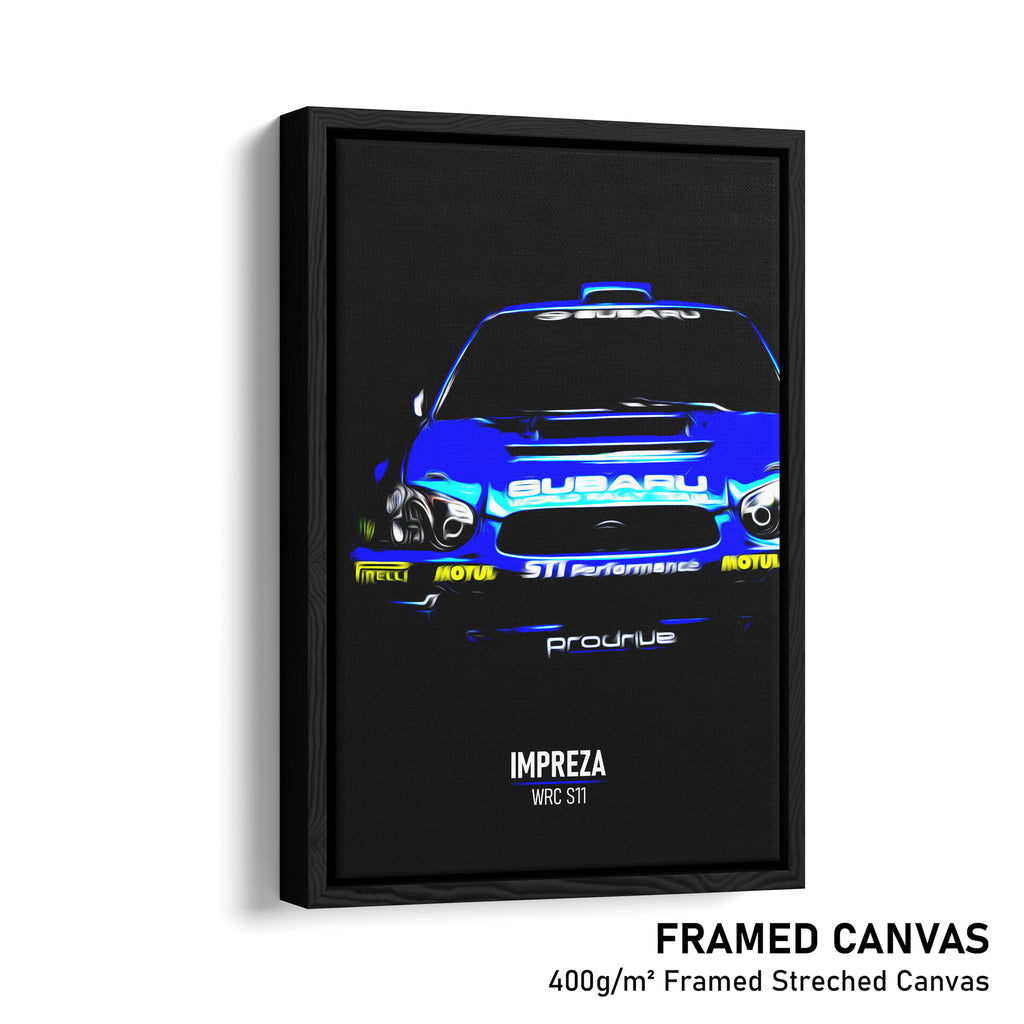 Subaru Impreza WRC S11 - Rally Print – Illustrated Tracks