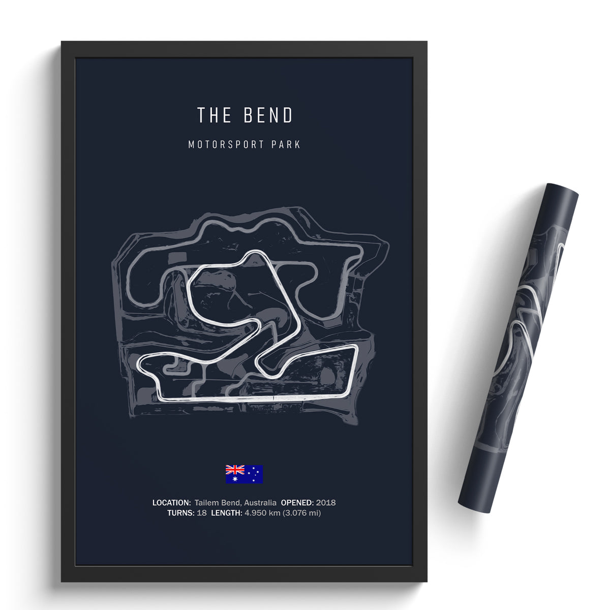 The Bend Motorsport Park - Racetrack Print – Illustrated Tracks