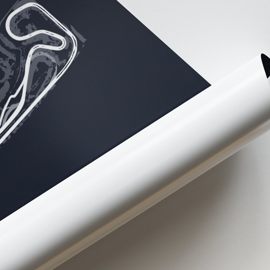 Levels International Motor Raceway - Racetrack Print – Illustrated Tracks