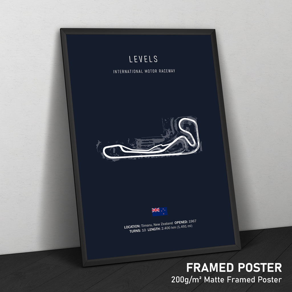 Levels International Motor Raceway - Racetrack Print – Illustrated Tracks