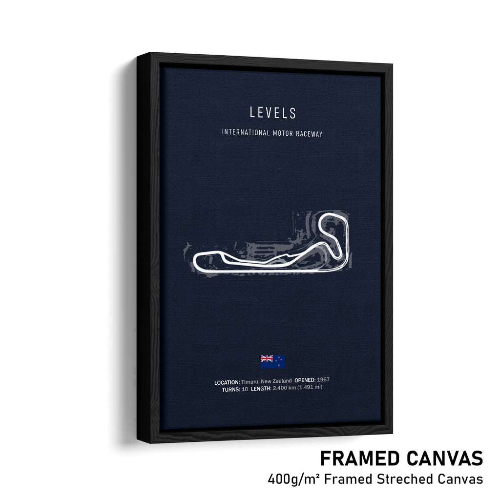 Levels International Motor Raceway - Racetrack Print – Illustrated Tracks