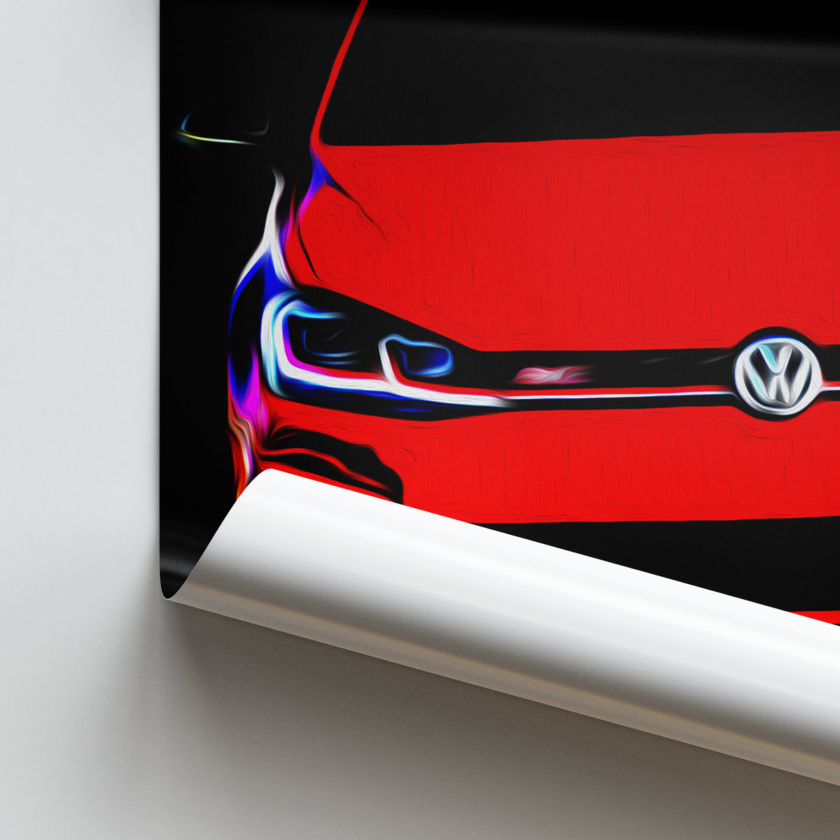 VW Golf 7 GTI TCR - Sports Car Print – Illustrated Tracks