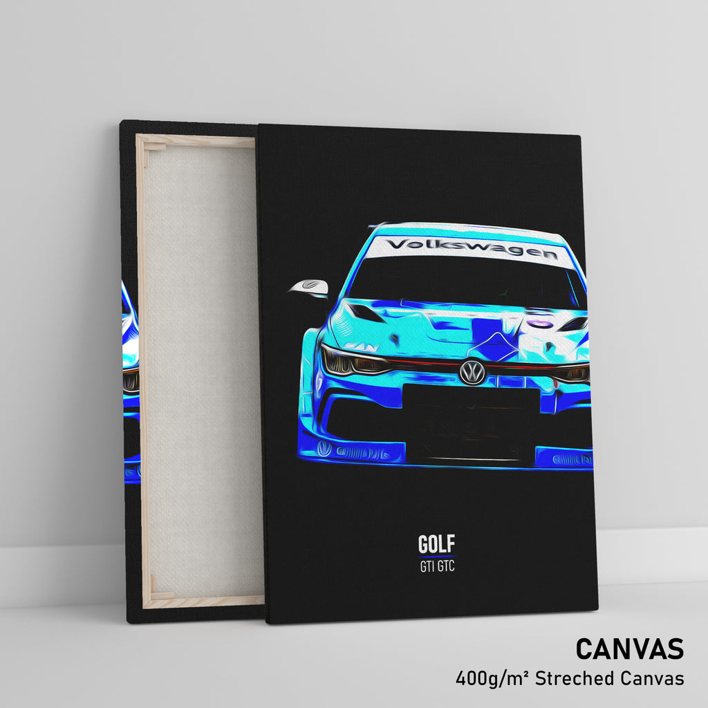 VW Golf 8 GTI GTC - Race Car Print – Illustrated Tracks