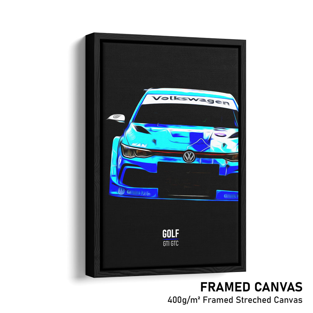 VW Golf 8 GTI GTC - Race Car Print – Illustrated Tracks