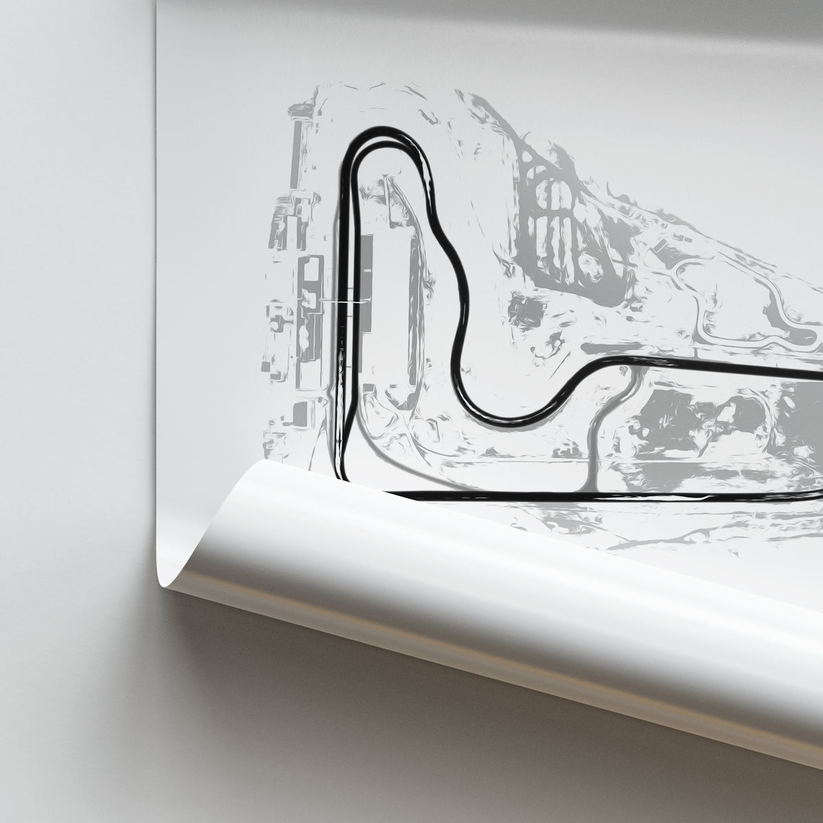 Wanneroo Raceway - Racetrack Print – Illustrated Tracks