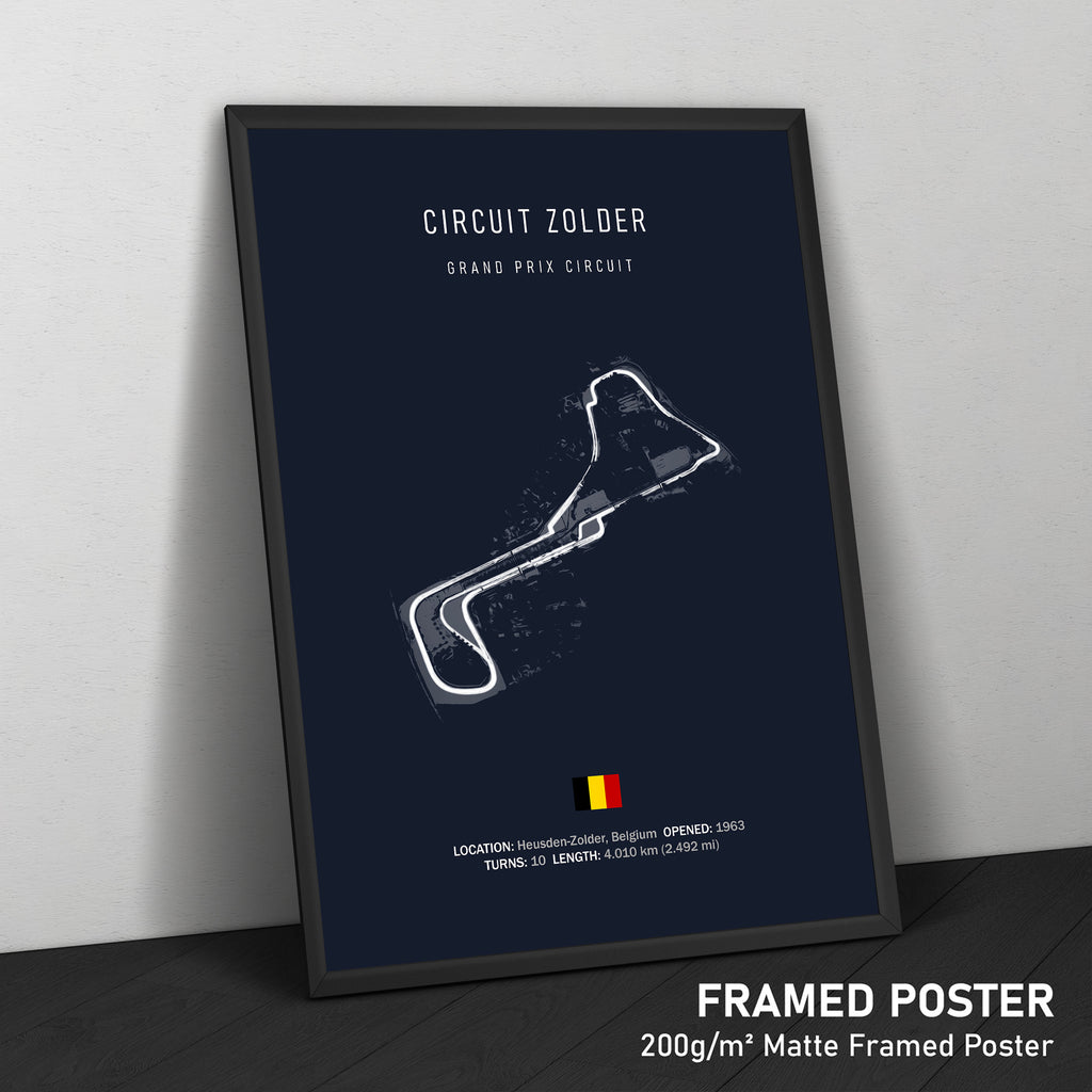Circuit Zolder - Racetrack Print – Illustrated Tracks