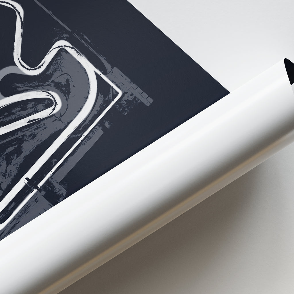 Circuito Internacional De Zuera - Racetrack Print – Illustrated Tracks